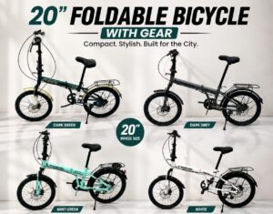 Size 20 Foldable Bicycle – Compact Folding Bike for Easy Storage ...